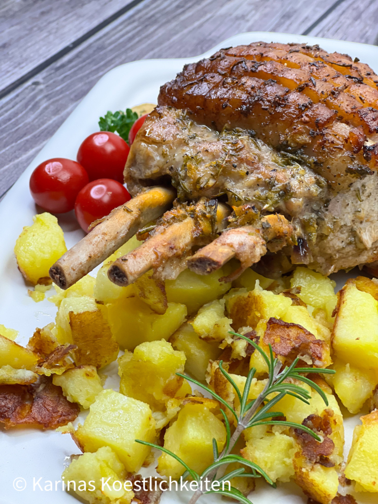 Karree vom Duroc Schwein aus dem Ofenmeister - Karina Groß mit Pampered ...