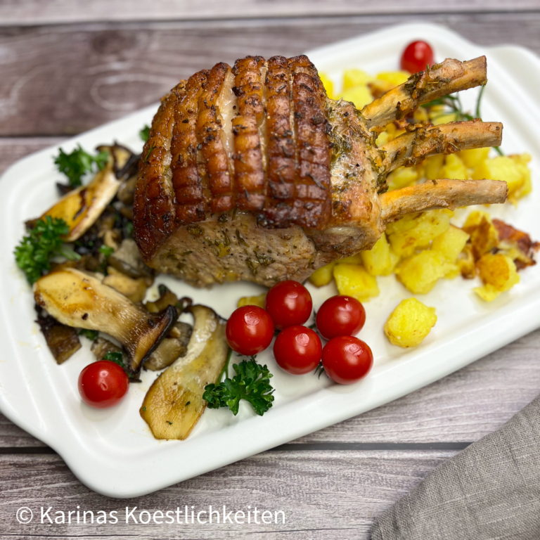 Karree vom Duroc Schwein aus dem Ofenmeister - Karina Groß mit Pampered ...