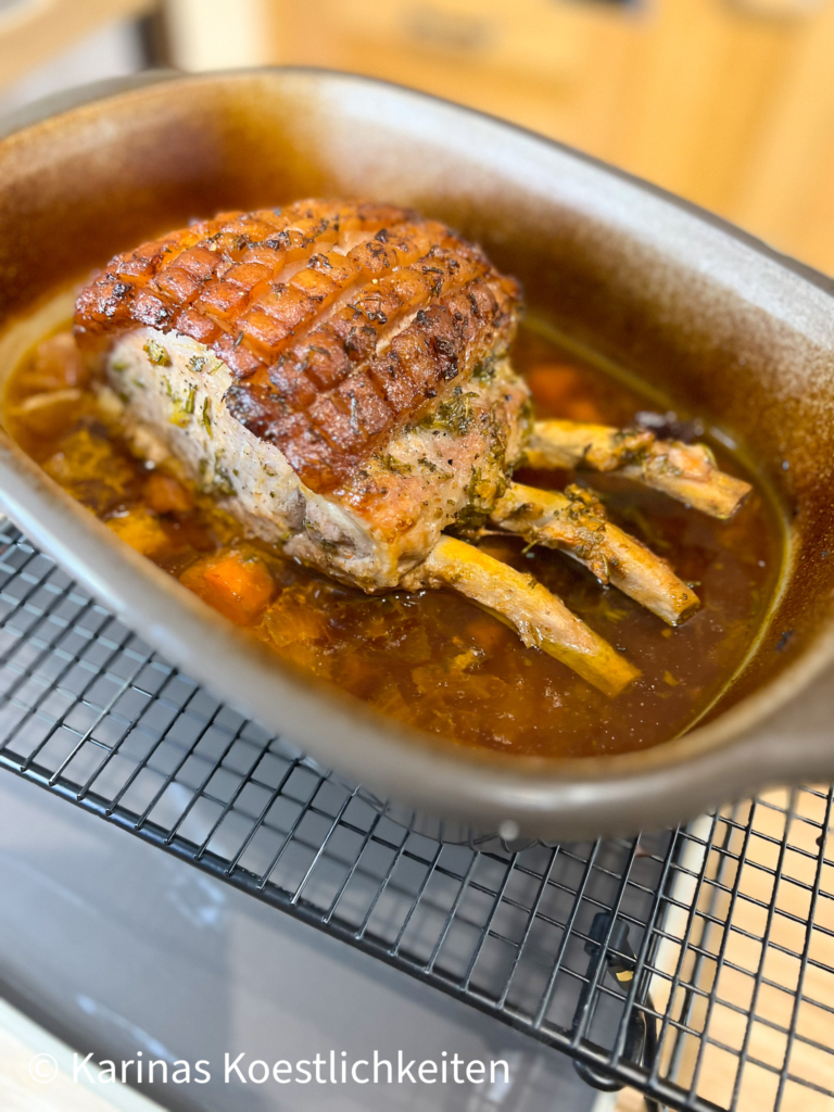 Karree vom Duroc Schwein aus dem Ofenmeister - Karina Groß mit Pampered ...